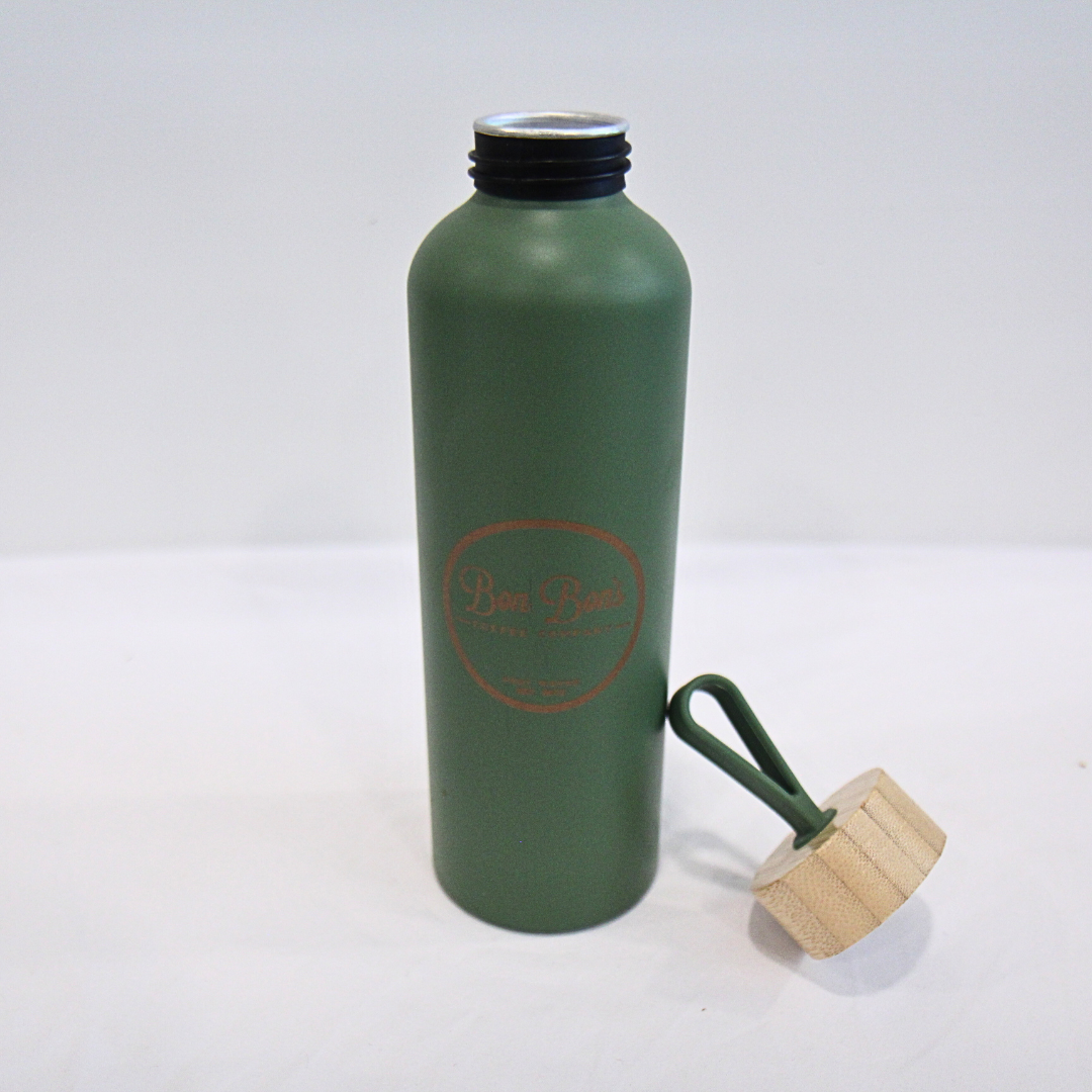 Recycled Water Bottle - Green – Bon Bon's Coffee